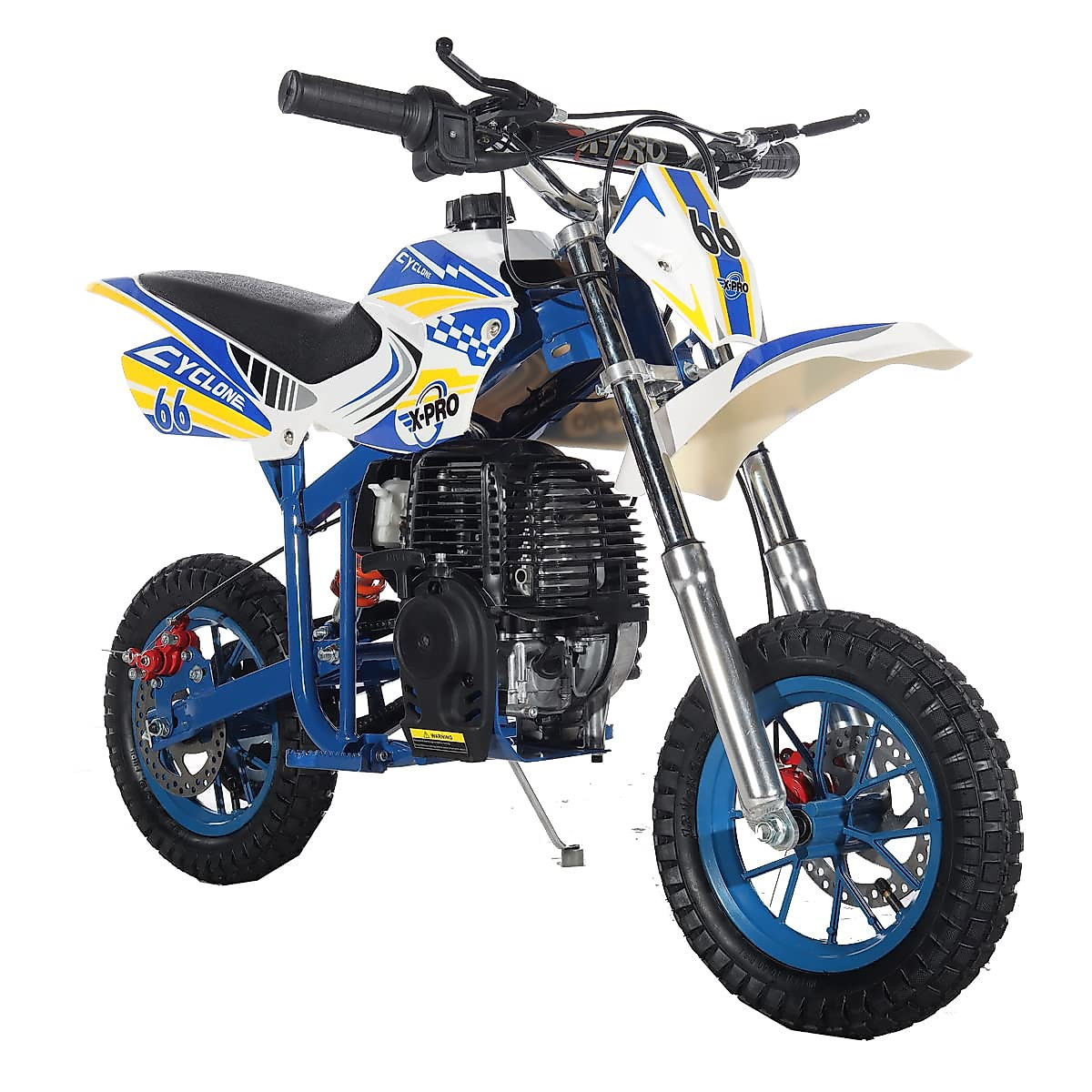 X-PRO 40cc Kids Dirt Bike, 4-Stroke Gas Power Mini Pit Bike with Off-Road Tire and Disc Brake,Blue