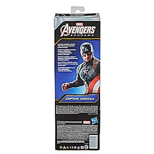 Avengers Marvel Titan Hero Series Collectible 12-Inch Captain America Action Figure, Toy for Ages 4 and Up