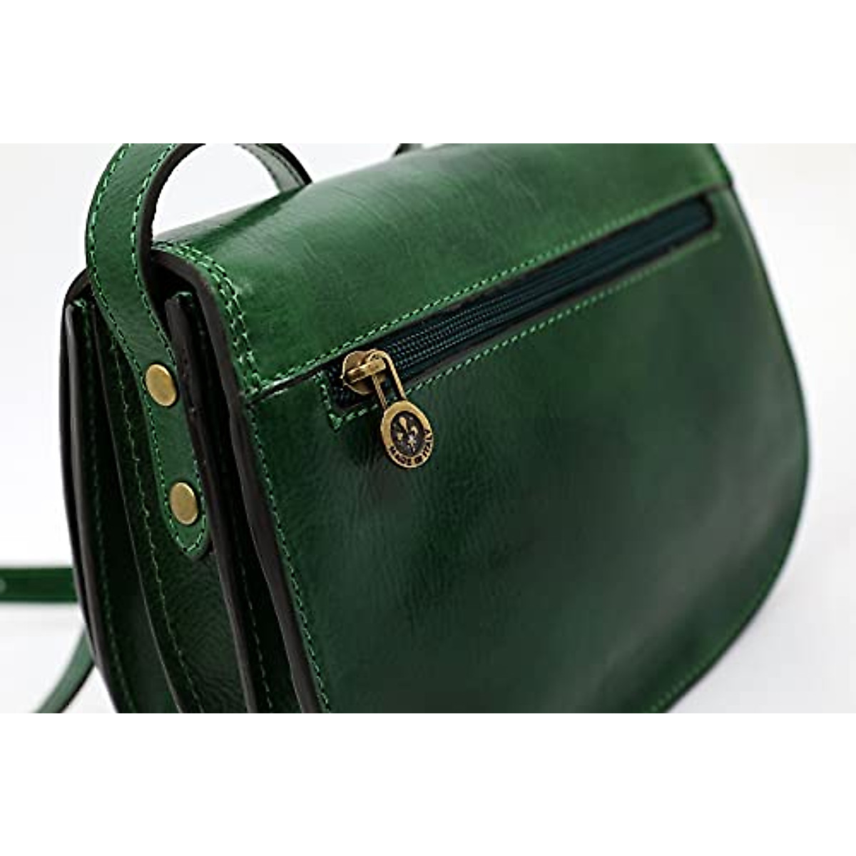 Time Resistance Leather Cross Body Bag for Women Shoulder Bag Messenger Purse (Green) - Gift Box Included