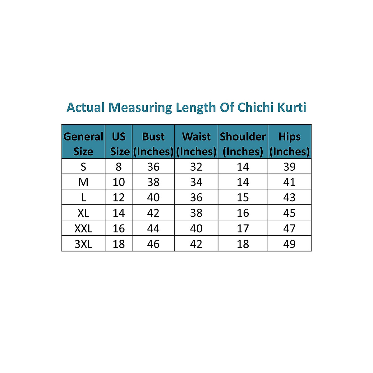 Chichi Women's Indian Plain Cotton Kurti Top, Green, Medium