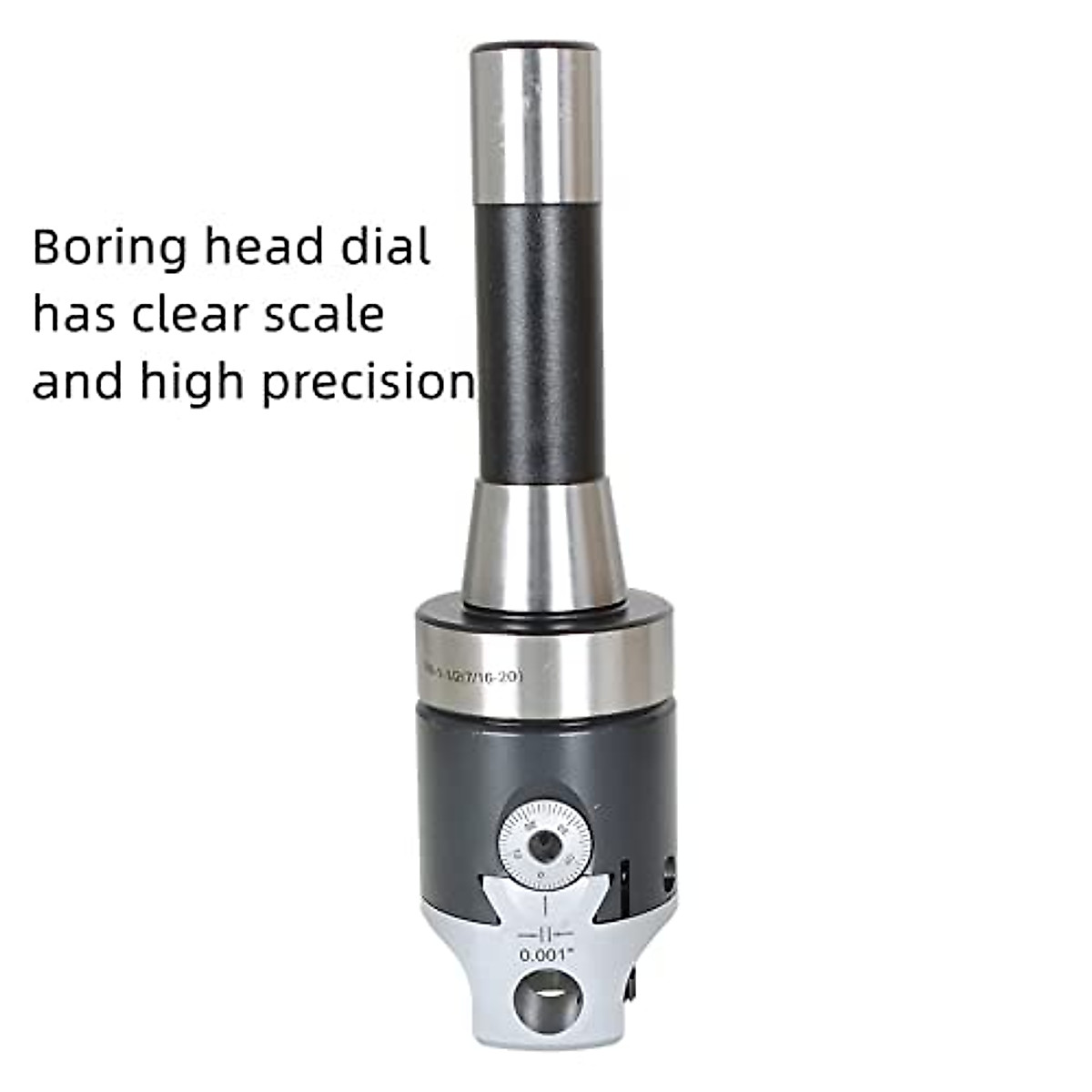 LiGuVCY 9 Piece 1/2 Inch Hard Alloy Boring Bar Set R8 Handle 2 Inch Boring Head 3 Piece Hexagonal Wrench for Boring Boring Excircle Boring End Face Etc