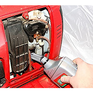 Silver Aluminum Extended Run Gas Cap, Mess Free Oil Change Funnel for Honda Generator EU1000i EU2000i EU3000i