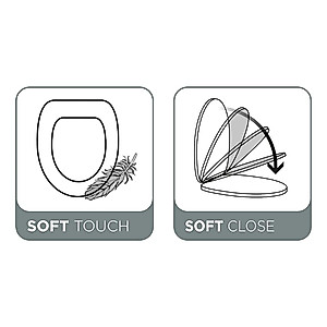 Tiger Old Wood Toilet Seat, Stainless Steel, MDF, Rubber, Brown, 37.7 x 5.5 x 45.9 cm