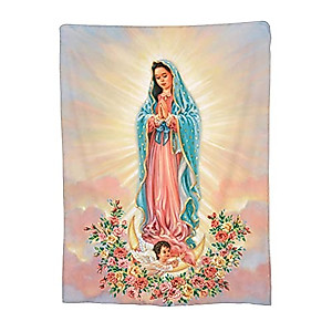 Virgin Mary Blanket Soft Warm Lightweight Cozy Plush Throw Blanket 50x40