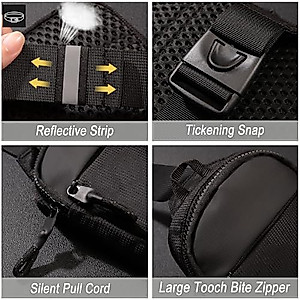 Mini Sling Bag Men Small Crossbody Bag Phone Chest Bag Women Fanny Packs Casual Personal Pocket Backpack Anti-Thief Shoulder Bag Travel Hiking