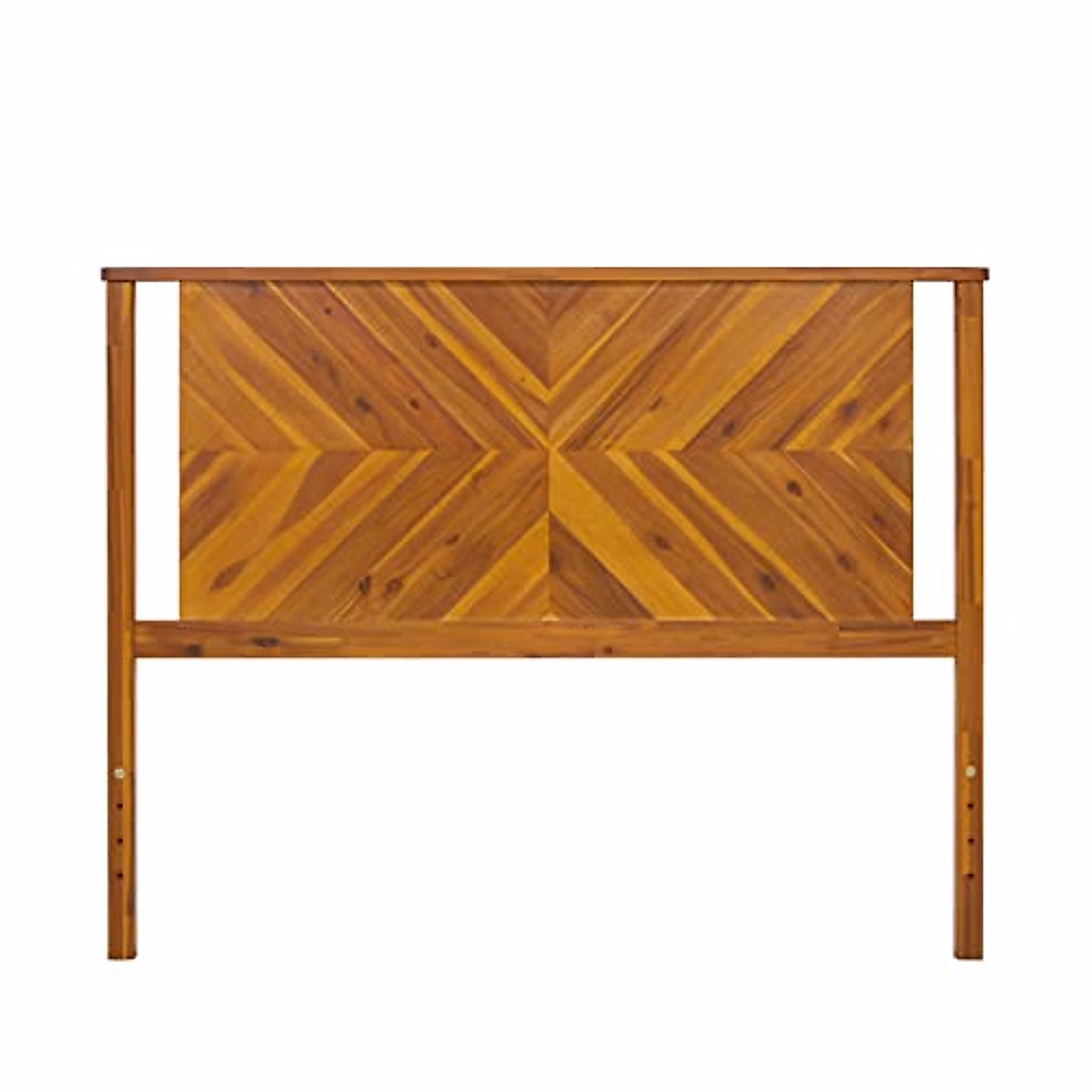 Bme Vivian Headboard ONLY, Rustic & Scandinavian Style with Solid Acacia Wood, Easy Assembly, Queen, Rustic Golden Brown