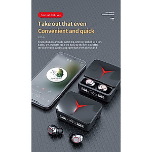 Gaming Headset Bluetooth Earphone with Mic Bass Audio Stereo HiFi TWS True M90 Wireless Earbuds Sports LED Headphones auriculare