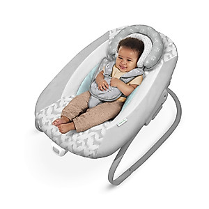 Ingenuity Head in The Clouds 2Piece Head Support Insert & Strap Covers for Car Seats, Strollers, & Bouncers - Mist