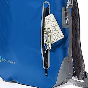 Skog Å Kust BackSak Heavy Duty Waterproof Backpack - Gear Bag for Sports, Travel, & More - 25L Navy Blue