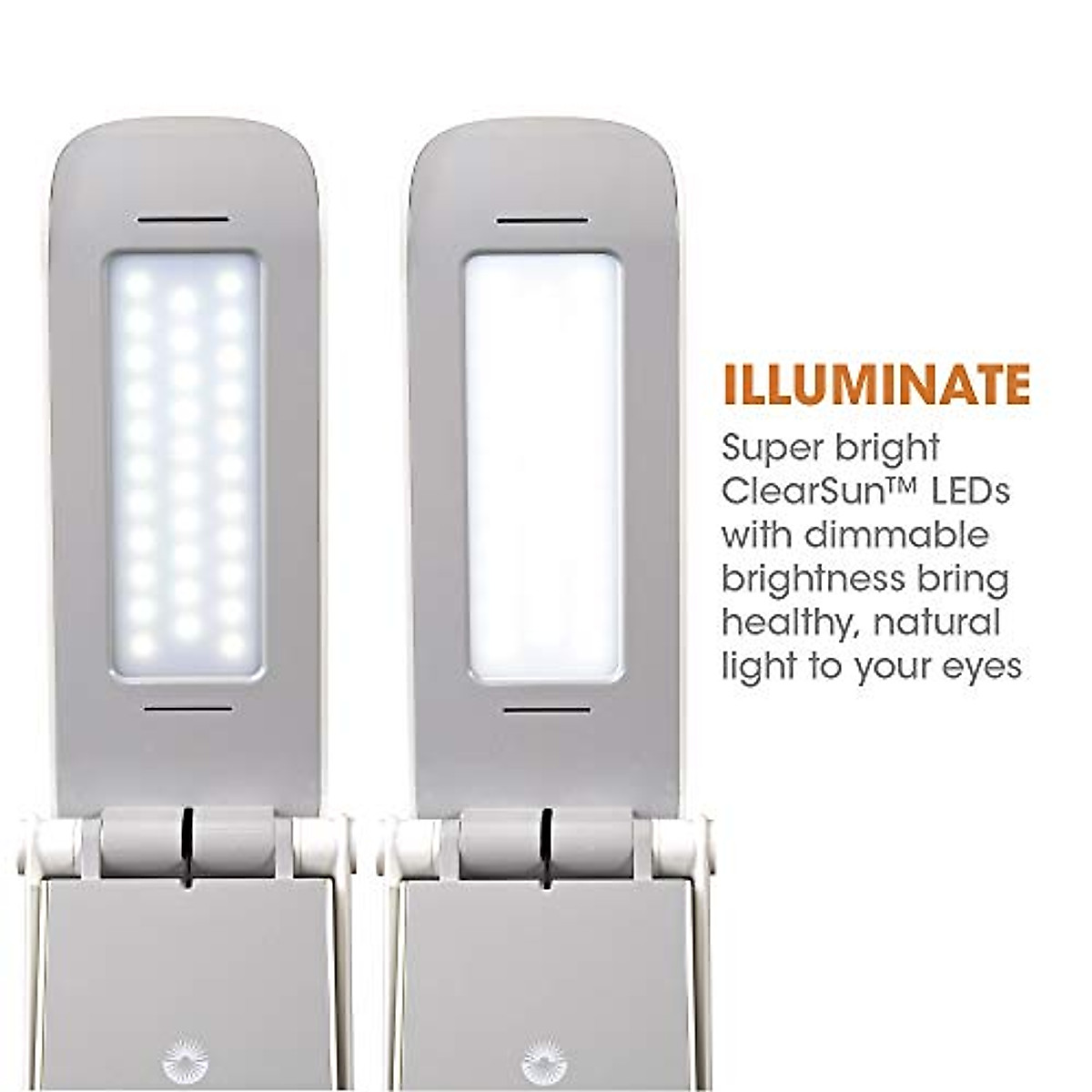 OttLite Dimmable LED Task Lamp - Portable, Adjustable, Desk Light, Great Gift