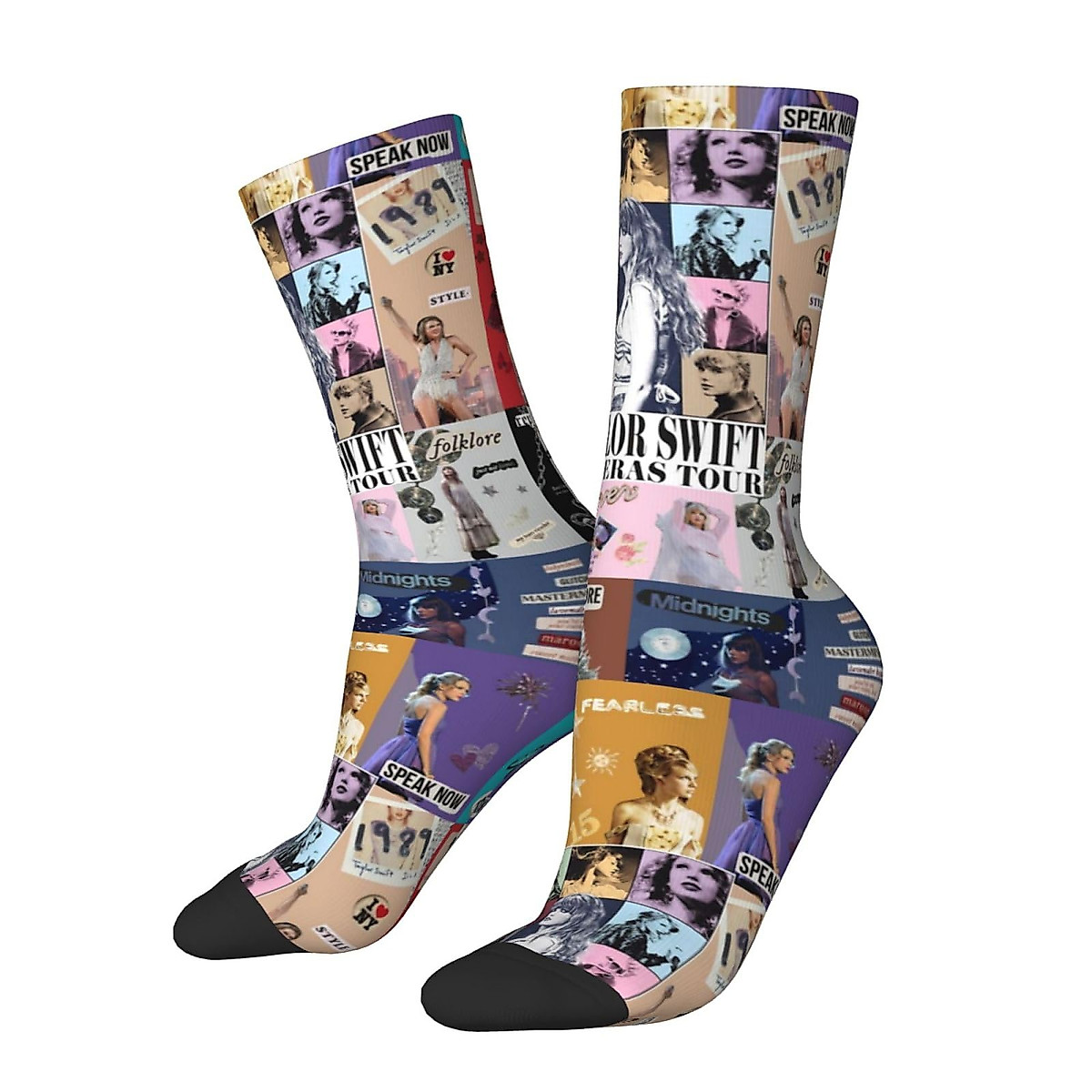 Singer Cool Socks For Men Women Fun Novelty Crew Socks