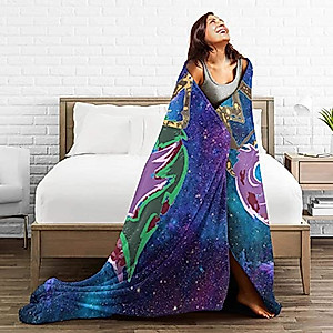 Movie Descendants 3 Blanket Super Soft Flannel Lightweight Plush Cozy Throws Blankets for Living Room Sofa Bedroom All Season 50"x40"