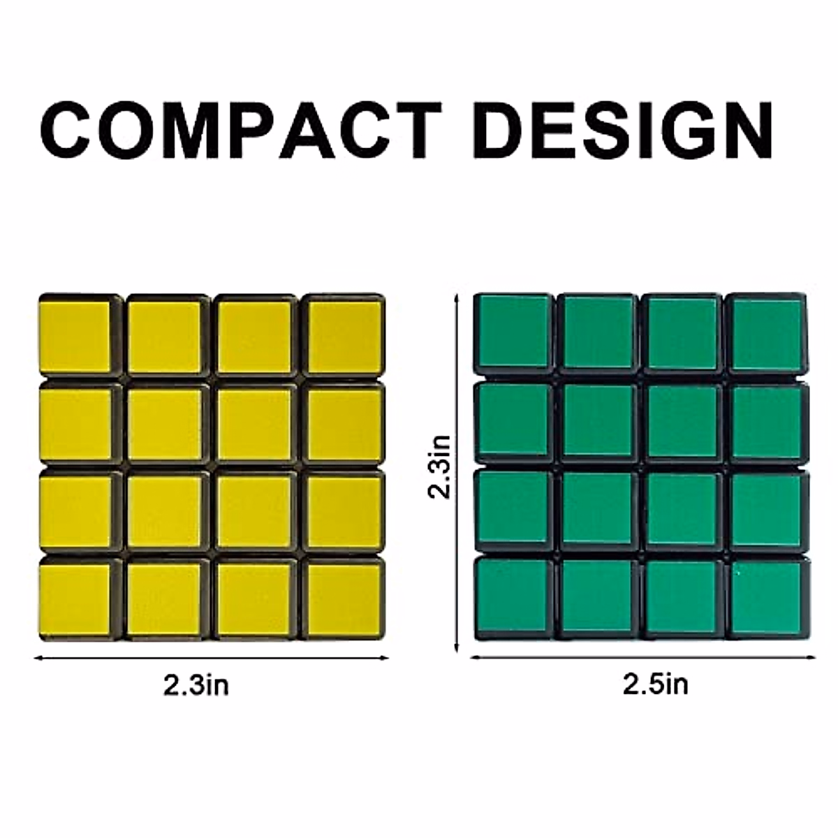 VRUPINZE Square Grinder, Large Zinc Alloy Grinder（2.3"）