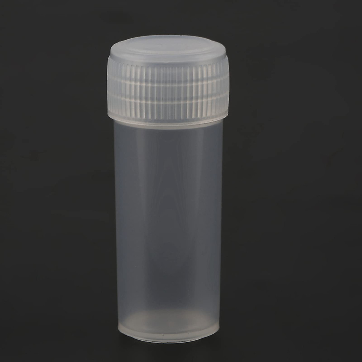 Hilitand 50Pcs 5ml Volume Plastic Sample Bottles Small Storage Container Test Tube Vial Storage Container 15mmx40mm/0.59x1.57inch