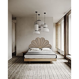 Wooden Art Headbord - All sizes - Natural Wood - Handmade - Home Decor - Bed Board - Bed Frame - Arch Headbord (USA - King 193 x 96,5 cm (75.98" x 37.99"))