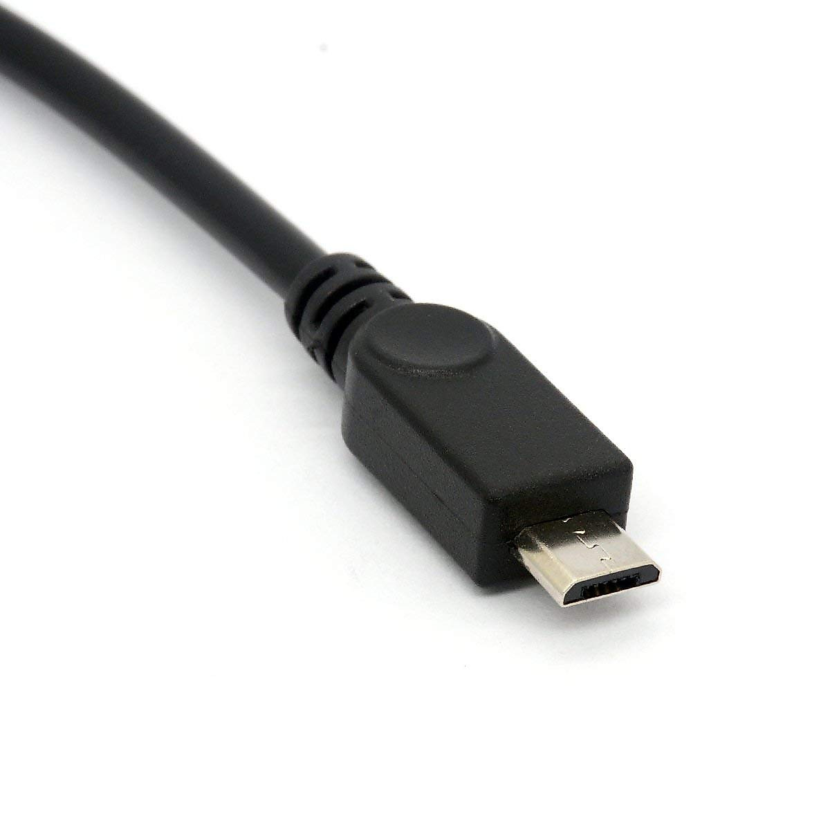 Micro B Male to Female Cable, Screw Panel Mount Micro USB Cable Extension Cord for Raspberry Pi, Arduino, Feather - 50cm (Micro Male to Female)