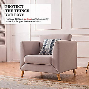 Non Slip Furniture Pads -24 pcs 2" Furniture Grippers Hardwood Floors , Non Skid for Furniture Legs,Self Adhesive Rubber Furniture Feet, Anti Slide Furniture Floors Protectors for Keep Couch Stoppers