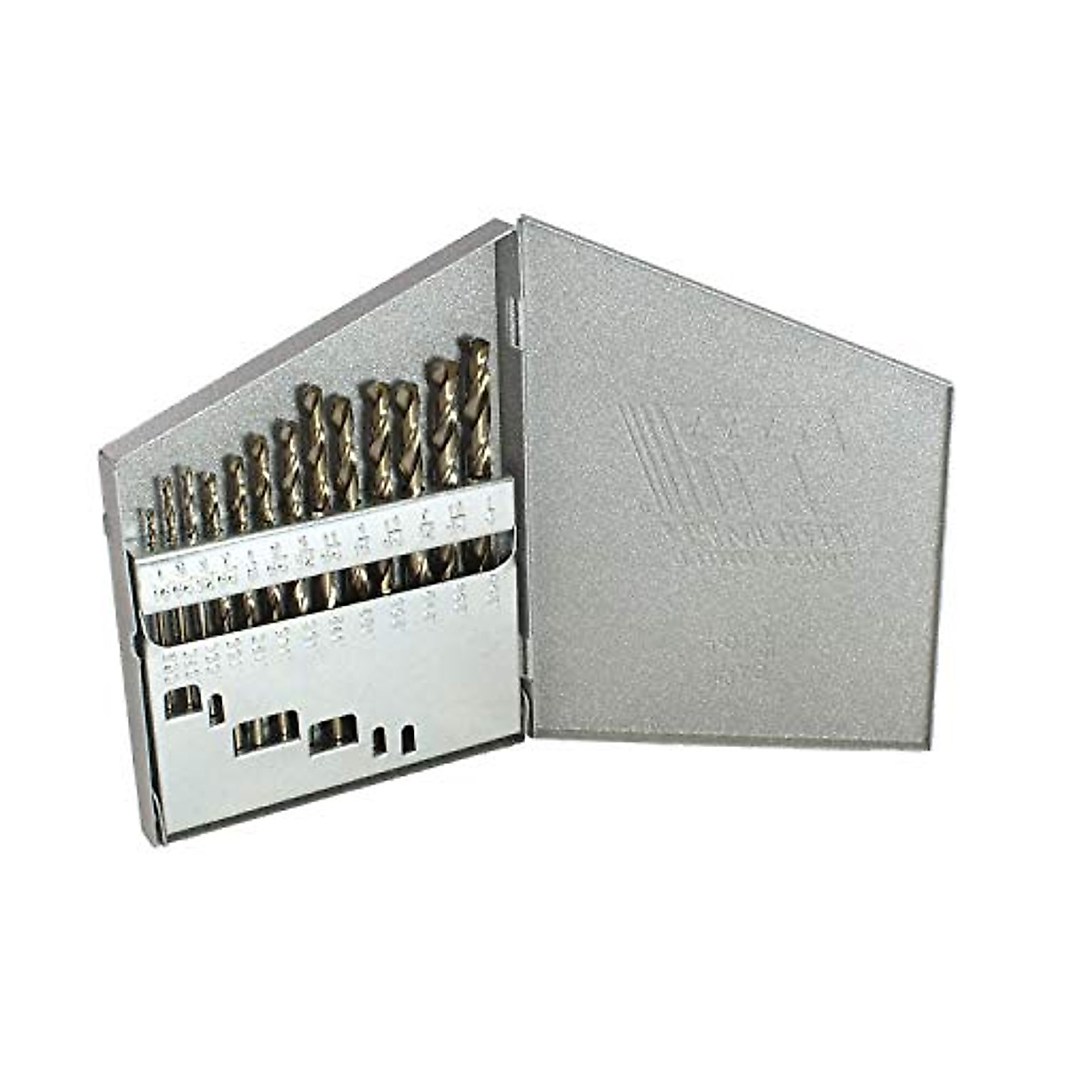 Triumph Twist Drill Co. 099823 T19C Size Ranger 1/16-Inch-1/4-Inch by 64ths with Metal Index Cobalt Steel Drill Set, Bronze Oxide Finish, 1-Pack