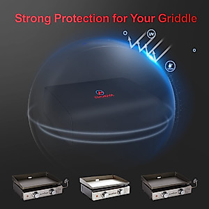 Comnova Griddle Cover for Blackstone Tabletop Griddle 22 Inch - 600D Flat Top Griddle Cover for Blackstone 22" Tabletop Griddle Heavy Duty Waterproof, Griddle Cover for Blackstone 1666, 1840 and More