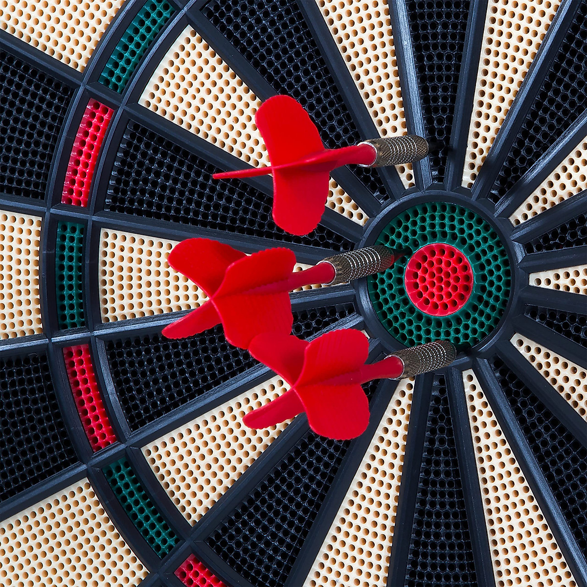 Arachnid Reactor Electronic Dartboard and Cabinet with LCD display, Cricket Scoring Displays, 8-Player Scoring,Black