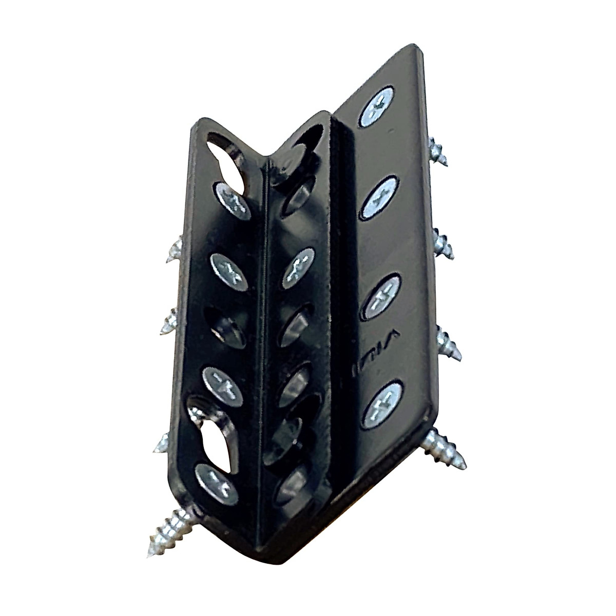 Set of 4 - No Mortise Bed Frame Brackets - Connects Headboard & Footboard to Side Rails - Screws & Instructions Included