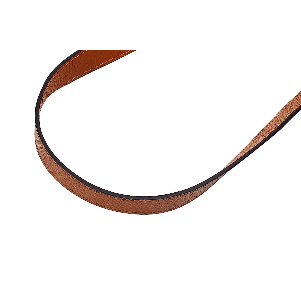 VanEnjoy Full Grain Leather Adjustable Replacement Strap Cross Body Bag Purse, 26-51 inch Gold Hardware - 1.8 CM Width (Black-Silver Metal With Tasse) (Brown)