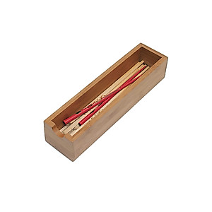 Lipper International 8182S Bamboo Wood Stacking Drawer Organizer Box, 3" x 12"
