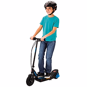 Razor Power Core E100 Electric Scooter - Black Deck - Blue - FFP