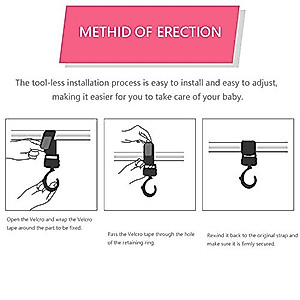 Stroller Hook 2 Pack of Multi Purpose Hooks Hanger for Baby Diaper Bags, Groce ries, Clothing, Purse