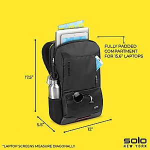 Solo New York Draft Slim Backpack, Black