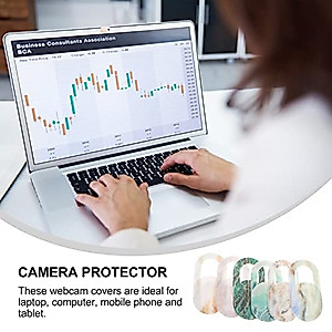 SOLUSTRE 6pcs Lens Cover Webcam Cover Webcam Slide Cover Tablet Laptop - Cover Lenses Phone Cover Webcam Privacy Lens Protector Phablet Abs Slider Computer Blocker