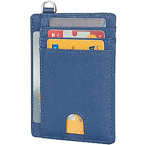 Nersunda Small RFID Blocking Minimalist Credit Card Holder Pocket Slim Wallets for Men Women