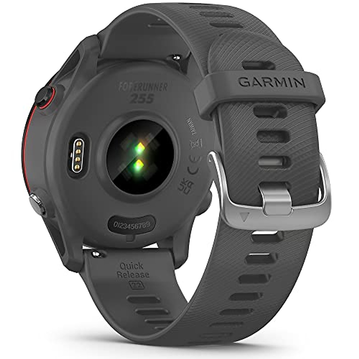 Garmin 010-02641-00 Forerunner 255 GPS Smartwatch Slate Gray Bundle with 2 YR CPS Enhanced Protection Pack