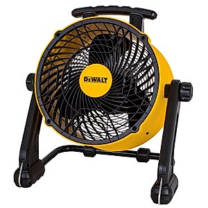 DEWALT 16 Inch Heavy Duty Floor Fan, High Velocity Barrel Shop Fan, 3-Speed Powerful Cooling Drum Fan with 4000 CFM, 360° Adjustable Tilting Airflow Fan for Warehouse, Workshop, Factory, Basement