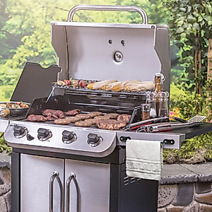 Skyflame Universal Magnetic Paper Roll Towel Holder for Refrigerator Barbecue Gas Grills, Kitchen Organizer Rack Fit Regular Huge Paper Towel Roll, 12 Inches Long, Black