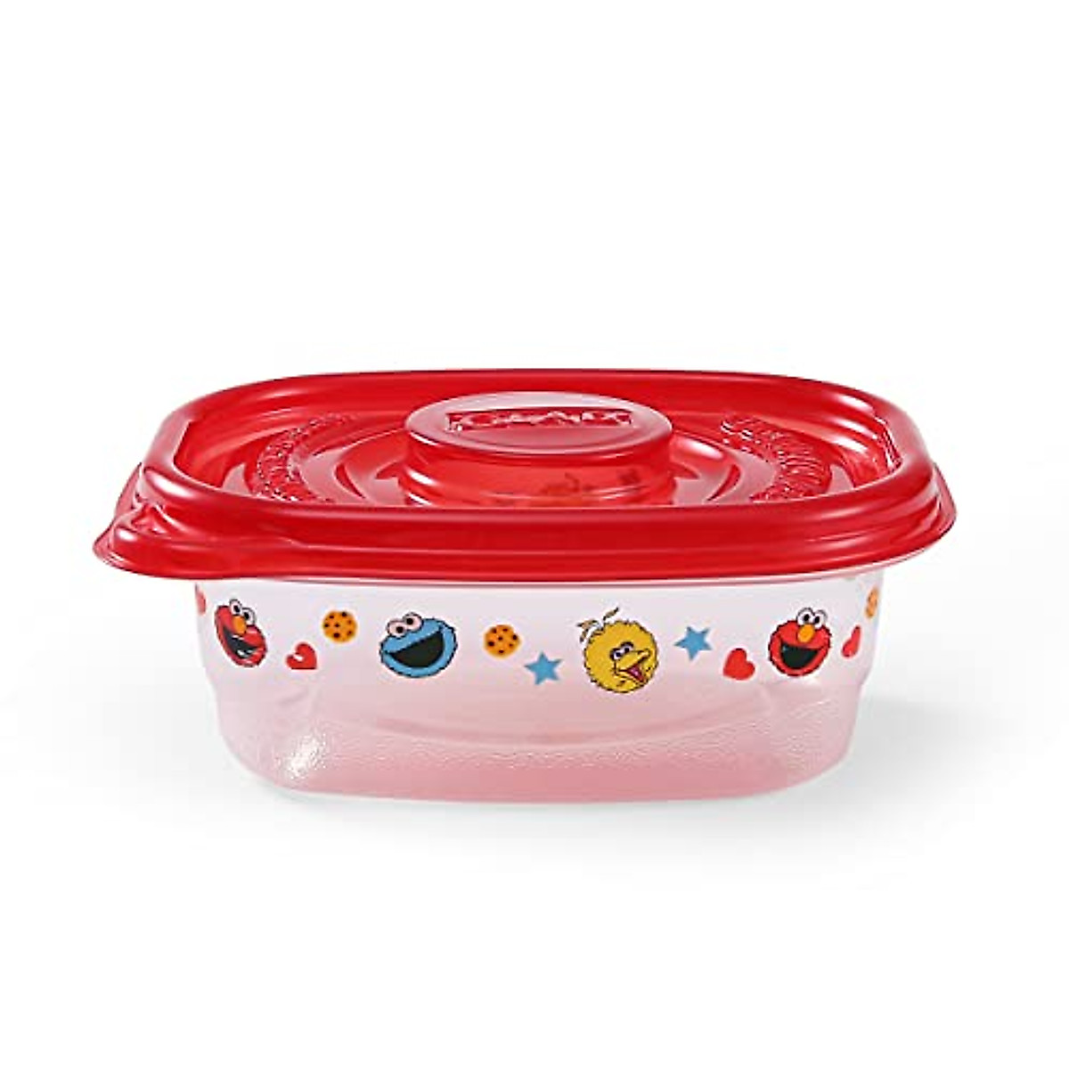 GladWare - Multi Pack - 9ct - Sesame Street Food Storage Containers with Lids | Mixed Sizes Kids Food Containers with Sesame Street Designs, 18 Pc Set | Elmo, Big Bird, Cookie Monster Food Containers