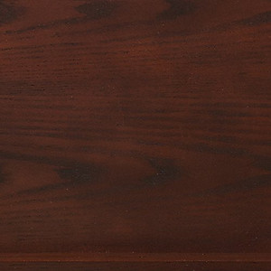 SEI Furniture Camino Mission Sideboard & Curio - Red Washed Expresso Finish w/ Faux Slate - Spacious Design (AMZ0092MC)