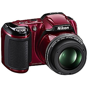Nikon COOLPIX L810 16.1 MP 3.0-inch LCD Digital Camera - Red - (Renewed)