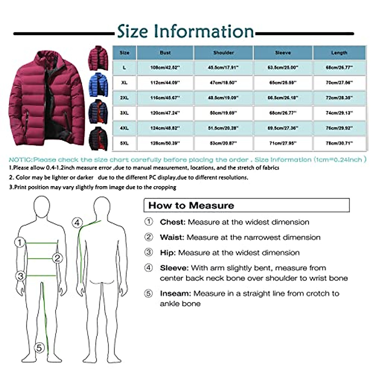 Men's Padding Coat Long Sleeves Waterproof 2022 Falls Winters All-Match Coat Fashion Casual Jackets for Men