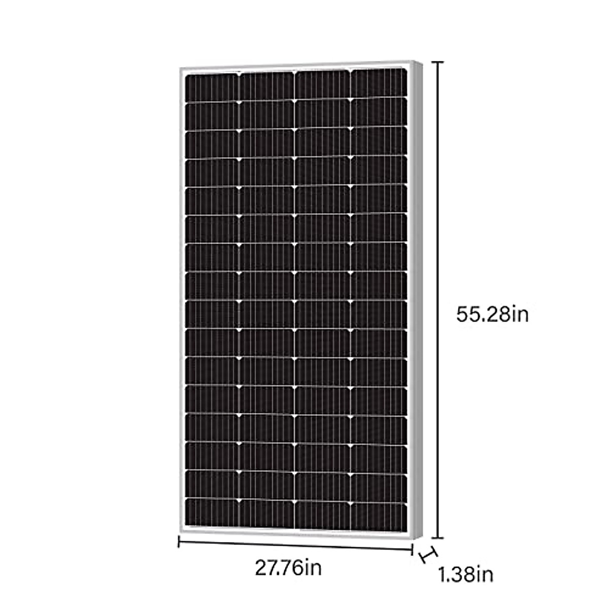 Newpowa 9BB 200W 24V Monocrystalline 200 Watt 24Volt Solar Panel Designed for 24V Charge System Off Grid, High Efficiency Mono Module RV Marine Boat Off Grid