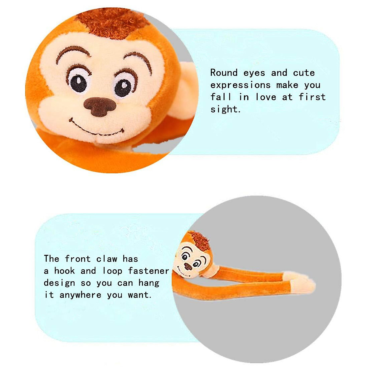 zhidiloveyou Hanging Stuffed Animals of Monkey for Kids and Adults (27inches)