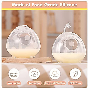 haakaa Ladybug Breast Milk Collector 1.4oz/40ml/1pc - Wearable Nursing Cup Resuable Breast Shell Breast Milk Catcher Silicone Portable Letdown Catcher for Breastfeeding Moms, Protect Sore Nipples