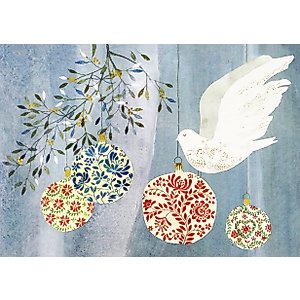 Festive Dove Deluxe Boxed Holiday Cards (Christmas Cards, Greeting Cards)