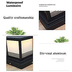 Post Lights Outdoor Post Light LED Outdoor Post Cap Light Simplicity Pillar Lamp Waterproof Garden Landscape Light Lawn Villa Porch