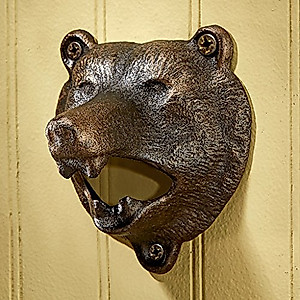 Design Toscano Grizzly Bear of the Woods Cast Iron Bottle Opener