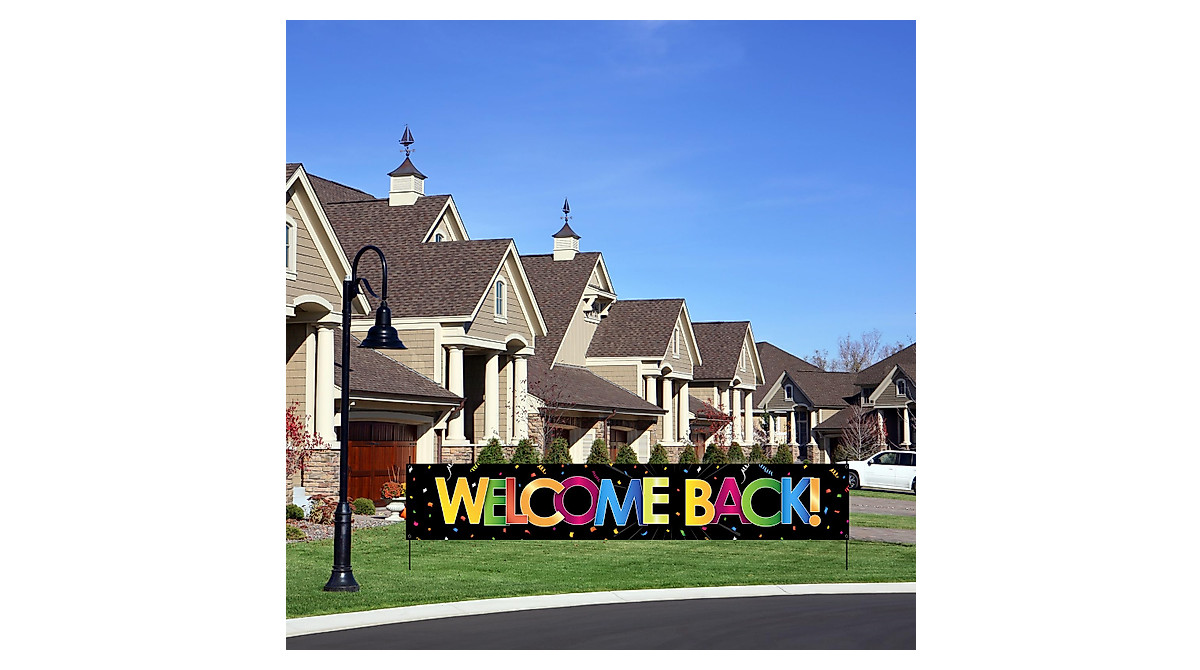 INNORU Large Welcome Back Banner - Perfect for Parties