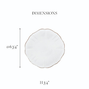 Casafina Ceramic Stoneware Soup & Pasta Bowl - Impressions Collection, White | Microwave & Dishwasher Safe Dinnerware | Food Safe Glazing | Restaurant Quality Tableware