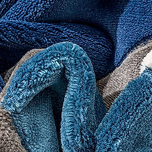 Well Woven Naya Blue Modern Geometric Diamond Boxes Pattern Area Rug 5x7 (5'3" x 7'3")