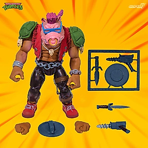 Super7 Teenage Mutant Ninja Turtles: Bebop Ultimates Action Figure,Multicolor