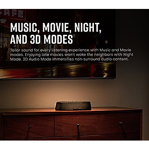 Polk MagniFi Mini AX Sound Bar (2022 Model), Dolby Atmos and DTS:X Certified, Polk's Patented VoiceAdjust & SDA Technologies, Ultra-Compact Design, Easy Setup,Black